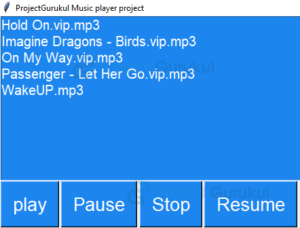 Learn How to Create a Music Player in Python - Project Gurukul