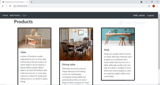 How to Create an E-Commerce website with Python Django - Project Gurukul