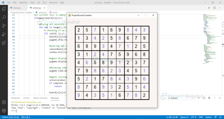 Create Sudoku Game In Python Source Code Included Project Gurukul 5107