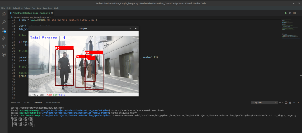 Real-time Pedestrian Detection using Python & OpenCV - Project Gurukul Real-time Pedestrian Detection using Python & OpenCV - Project Gurukul