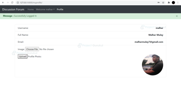 Create a Discussion Forum in Python Django - Project Gurukul