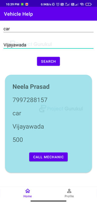 Android Project - On Road Vehicle Breakdown Help Assistant - Project ...
