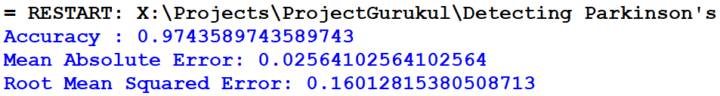 Detecting Parkinson’s Disease with Machine Learning - Project Gurukul
