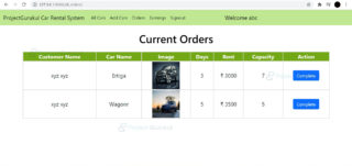 Online Car Rental Booking System in Python - Project Gurukul